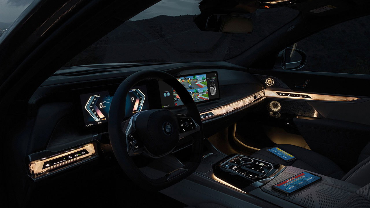 BMW partners with Airconsole for in-car gaming.