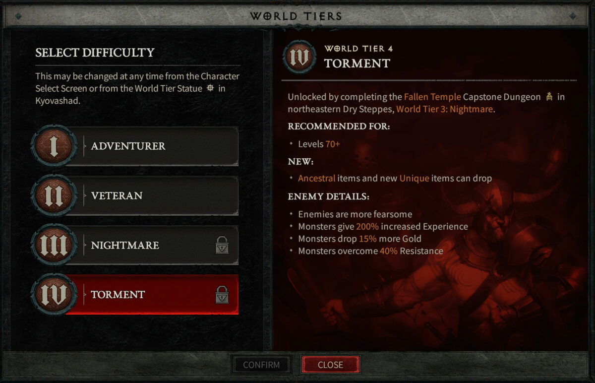 Diablo 4 Guide: Understanding World Tiers