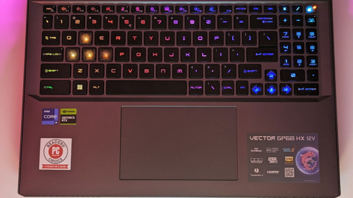 MSI Vector GP68 HX 12V Gaming Laptop Review - CGMagazine