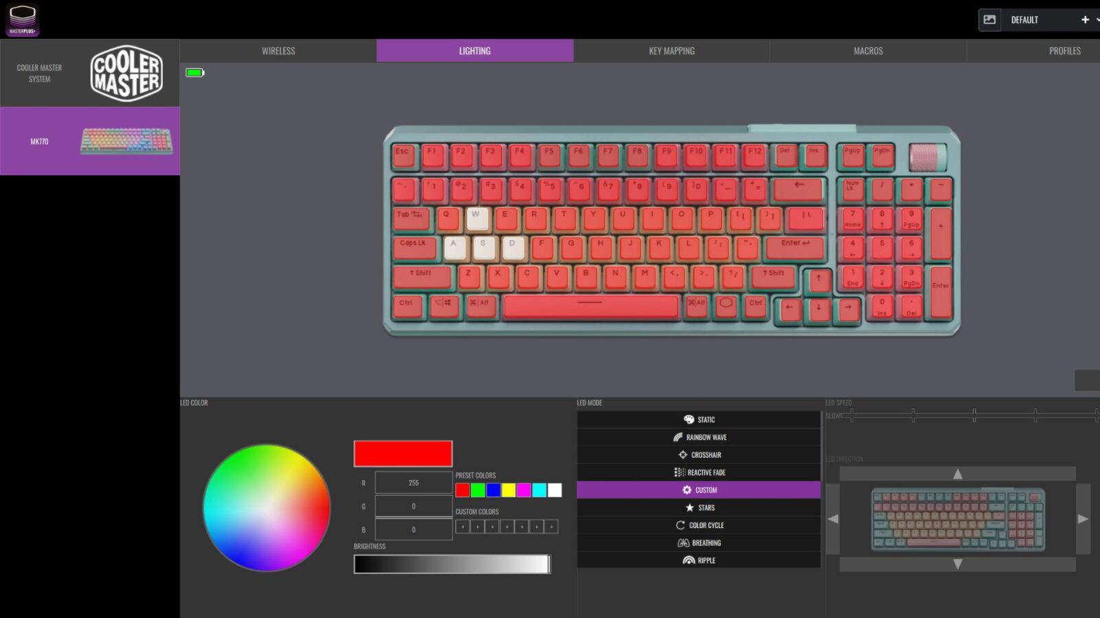 Cooler Master MK770 Hybrid Wireless Keyboard Review - CGMagazine