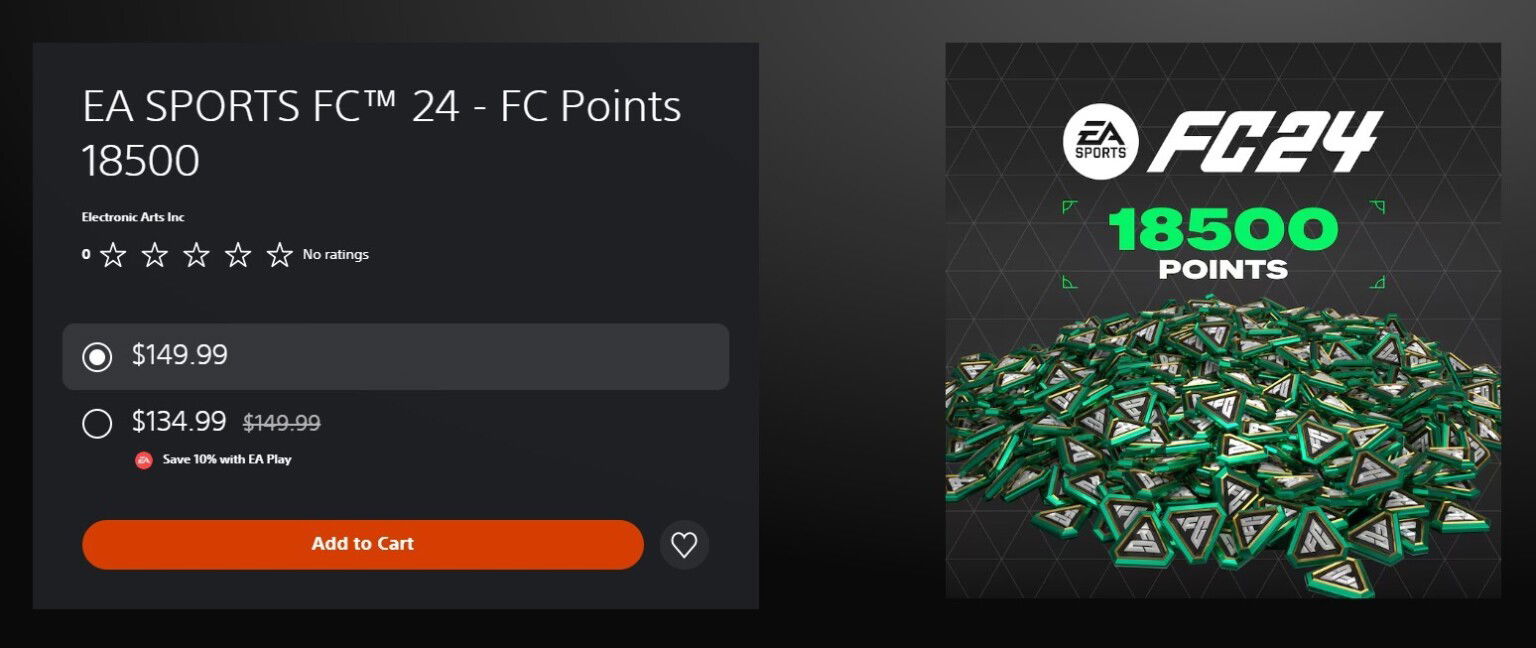 Expensive EA Sports FC 24 Points Bundle Sparks Outrage Among Fans