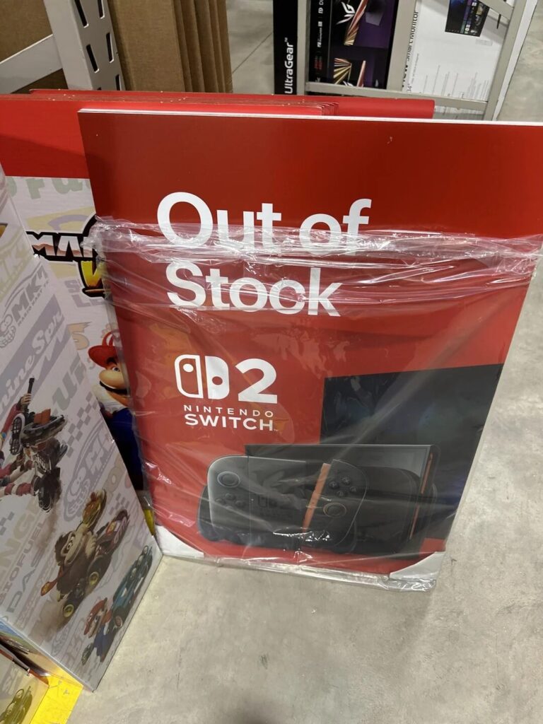 Only 2 Days Before The Nintendo Switch 2 Launches "Out of Stock" Signs ...